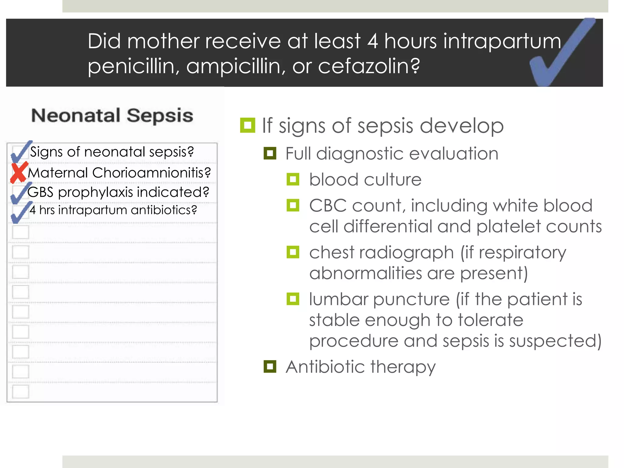 Neonatal Sepsis AAP 2013 | PPTX