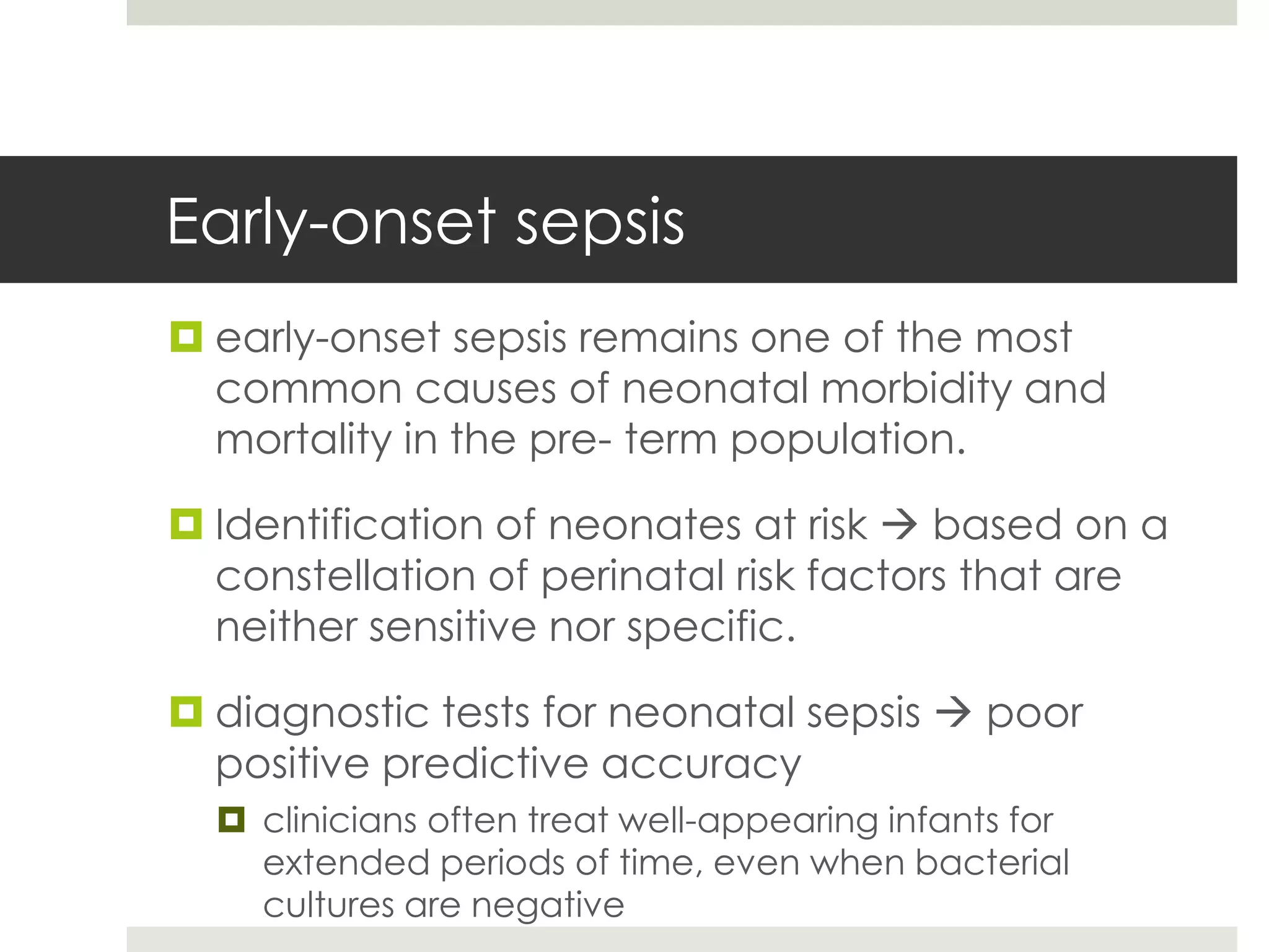 Neonatal Sepsis AAP 2013 | PPT