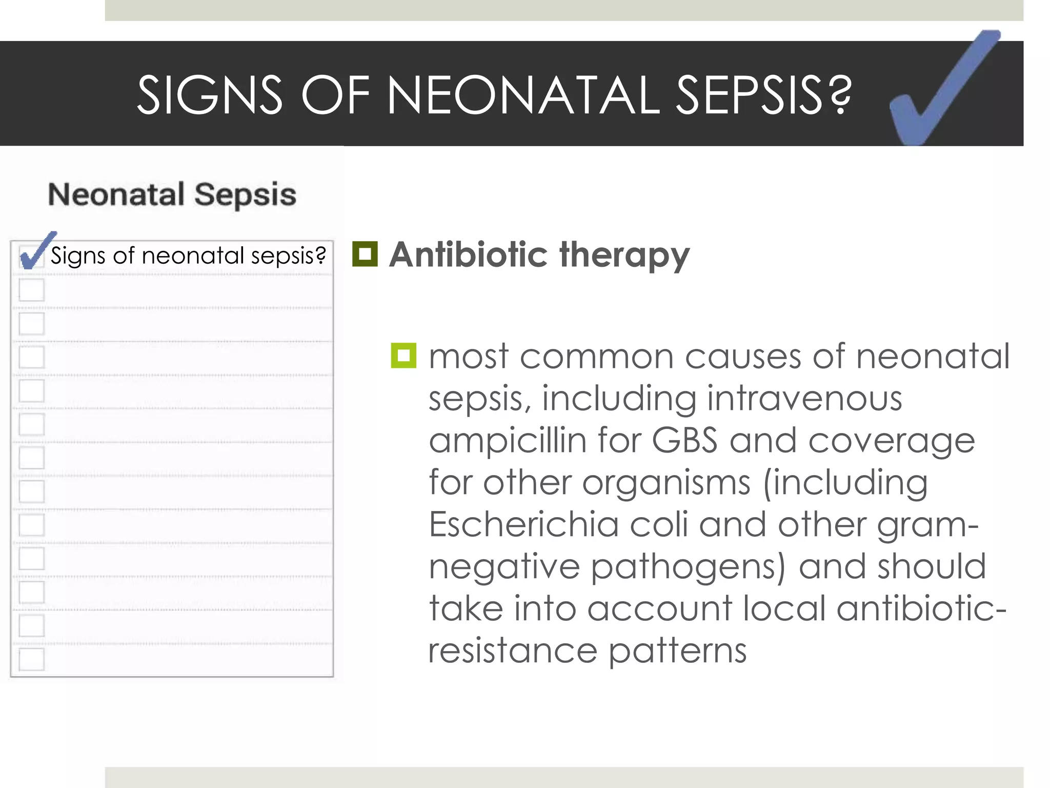 Neonatal Sepsis AAP 2013 | PPT