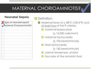 Neonatal Sepsis AAP 2013 | PPT