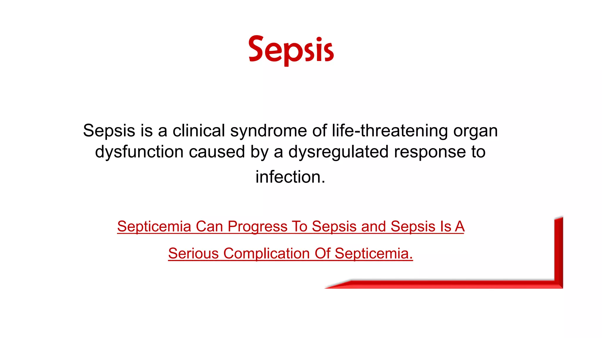 Sepsis and bacteremia | PDF