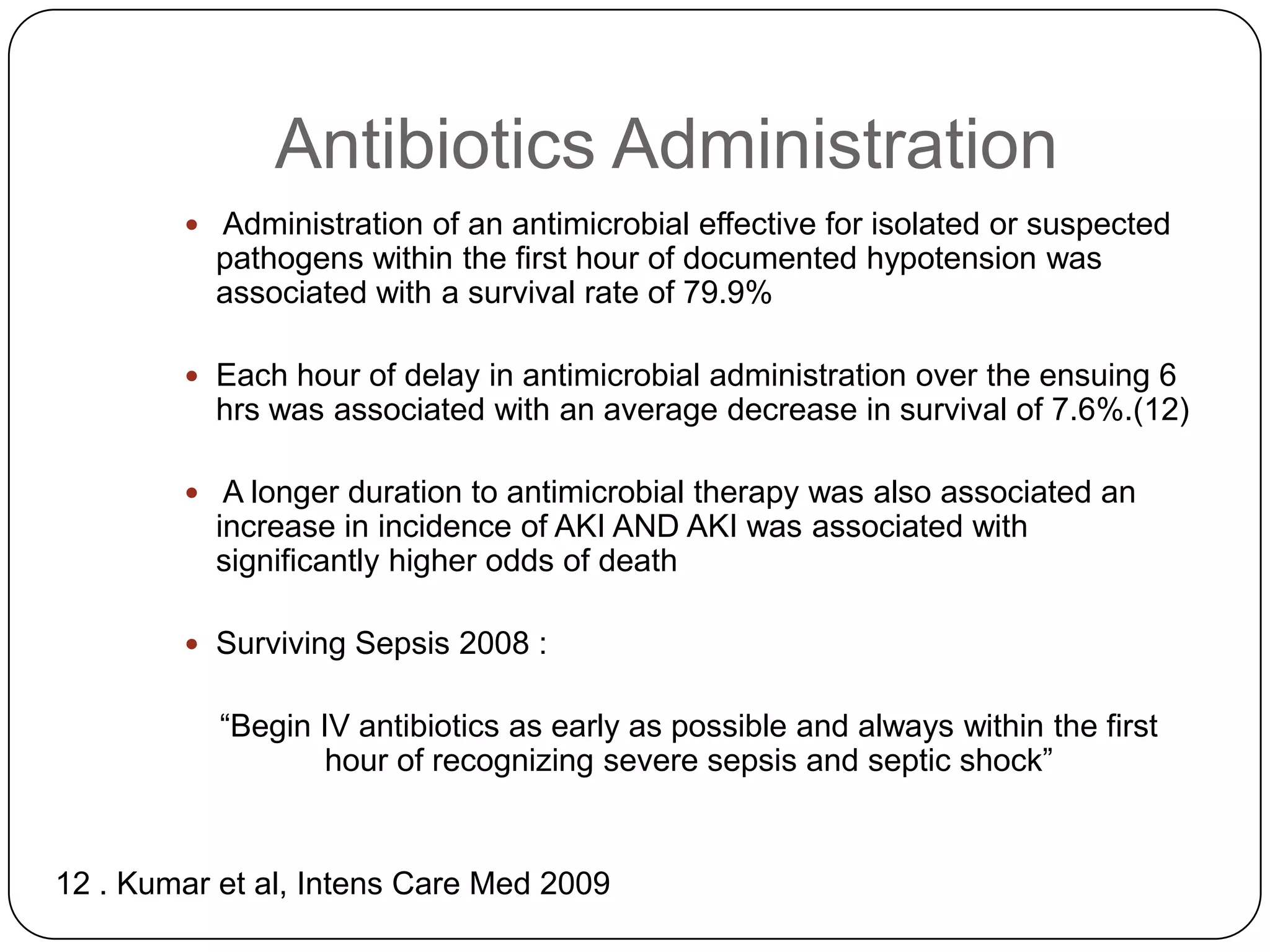 Sepsis and early goal directed therapy | PPTX