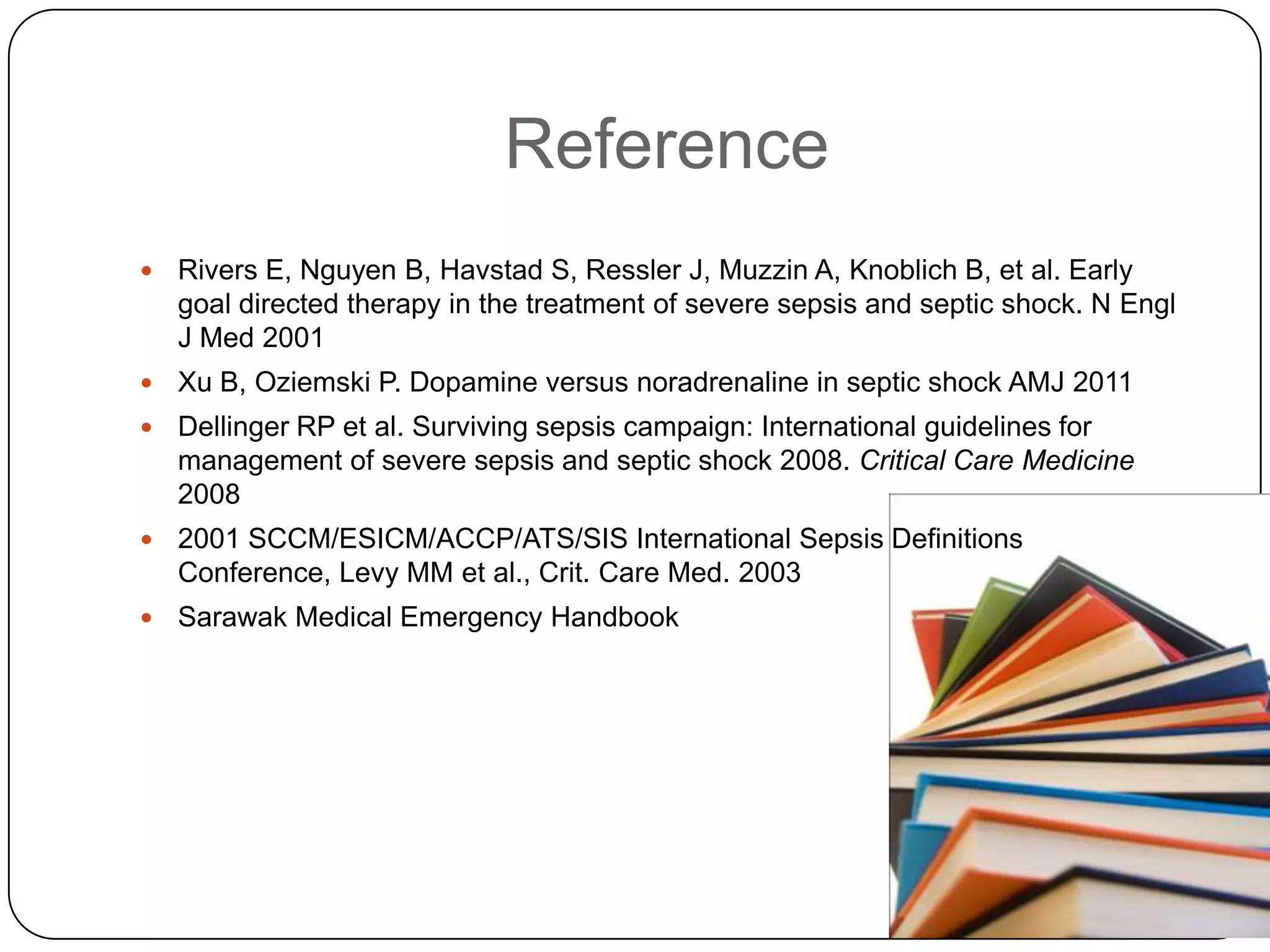 Sepsis and early goal directed therapy | PPTX