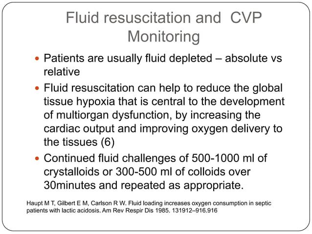 Sepsis and early goal directed therapy | PPTX