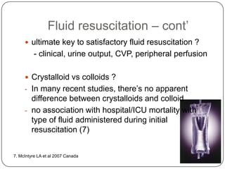 Sepsis and early goal directed therapy | PPTX