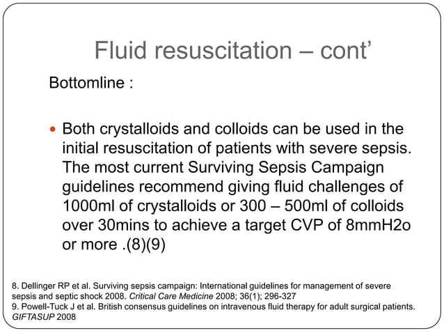 Sepsis and early goal directed therapy | PPTX