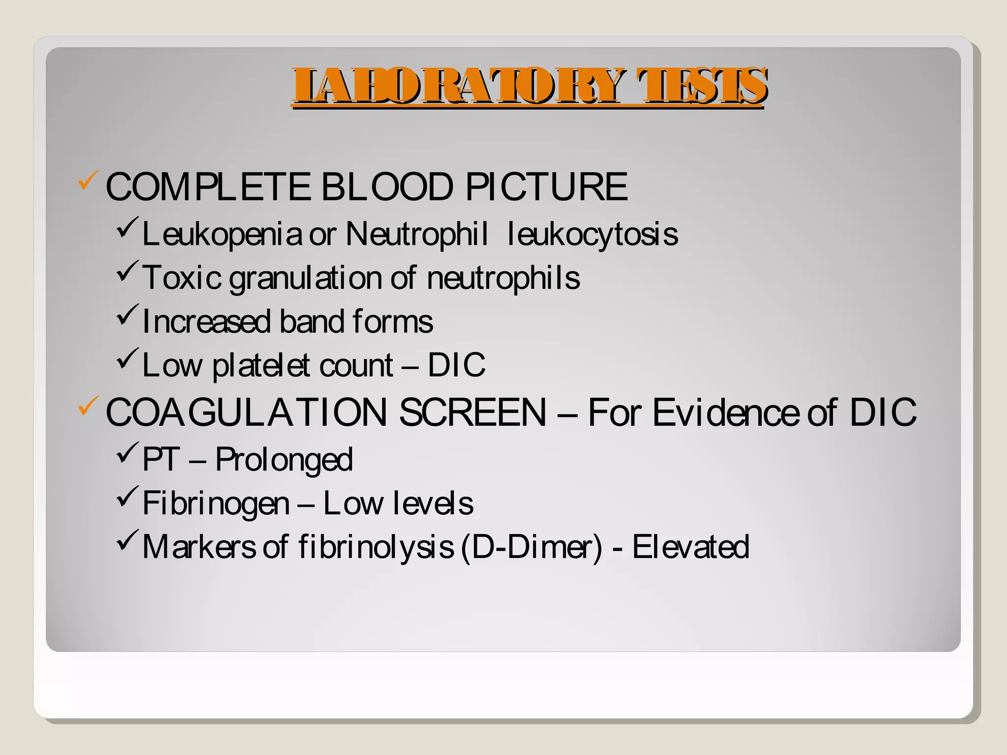 Sepsis and septic shock | PPT