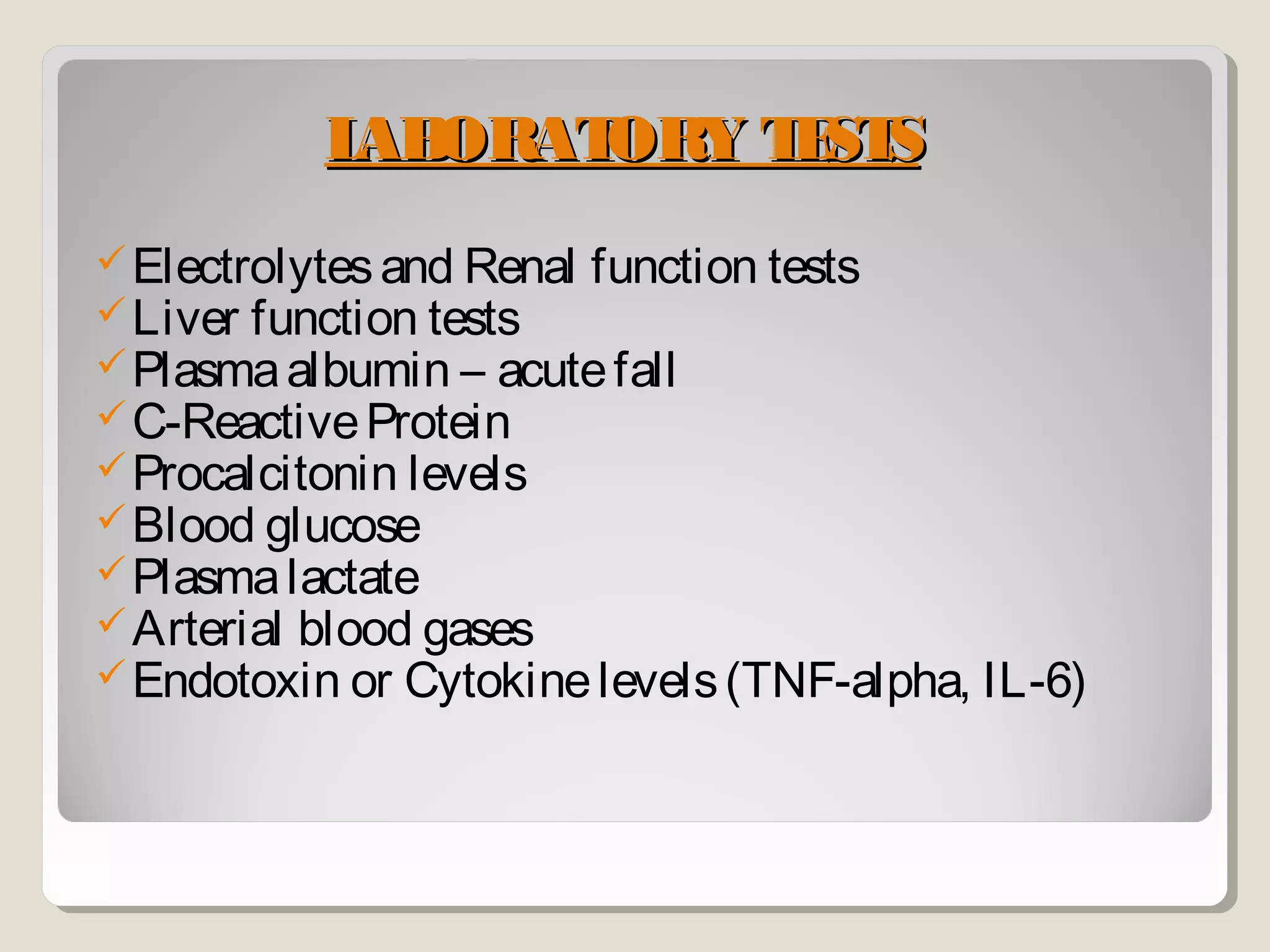 Sepsis and septic shock | PPT
