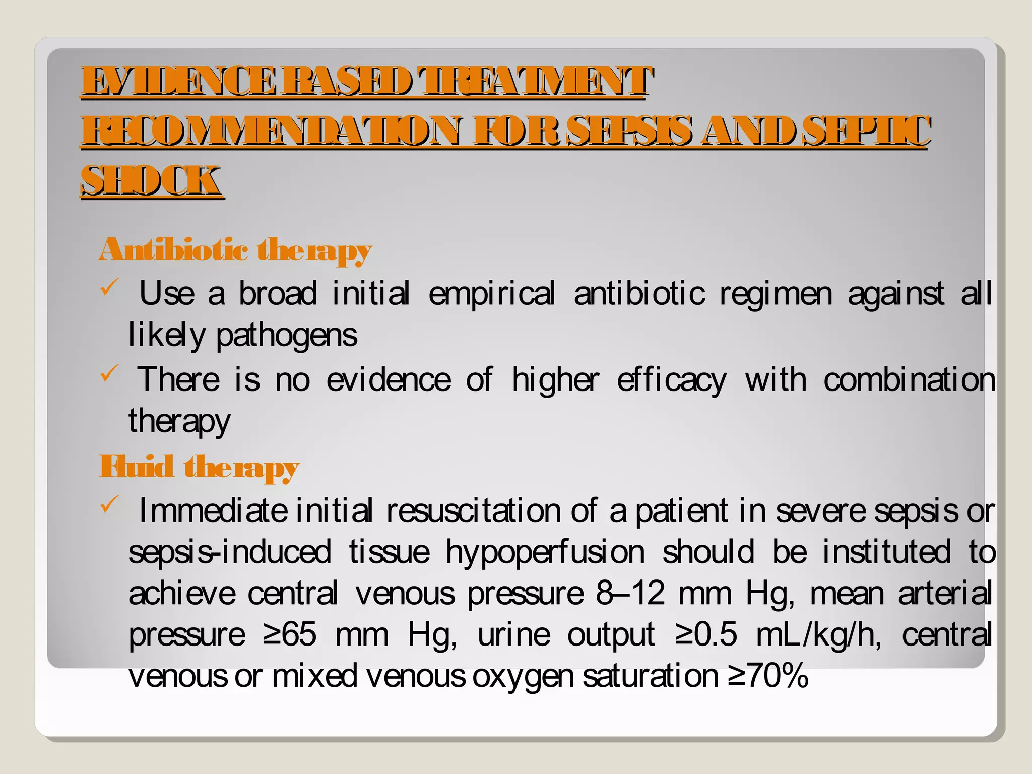 Sepsis and septic shock | PPT