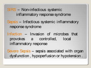 Sepsis and septic shock | PPT