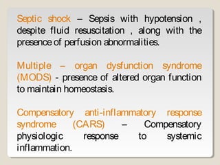 Sepsis and septic shock | PPT