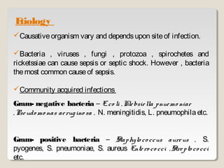 Sepsis and septic shock | PPT