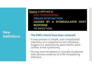 Sepsis and septic shock | PPTX