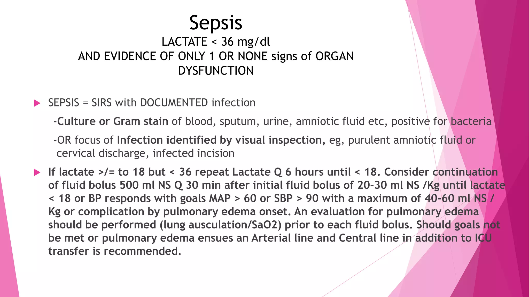Sepsis and septic shock | PPTX