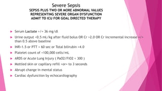 Sepsis and septic shock | PPTX