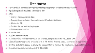 Sepsis and septic shock | PPTX