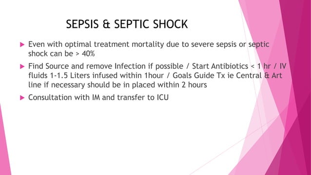 Sepsis and septic shock | PPTX