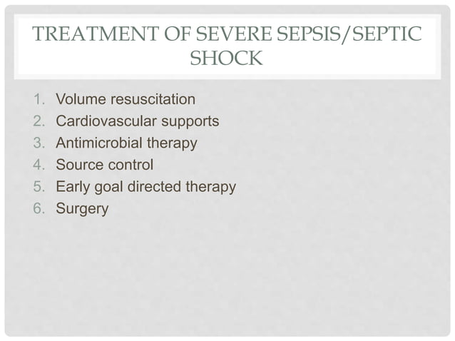 Sepsis and septic shock | PPT
