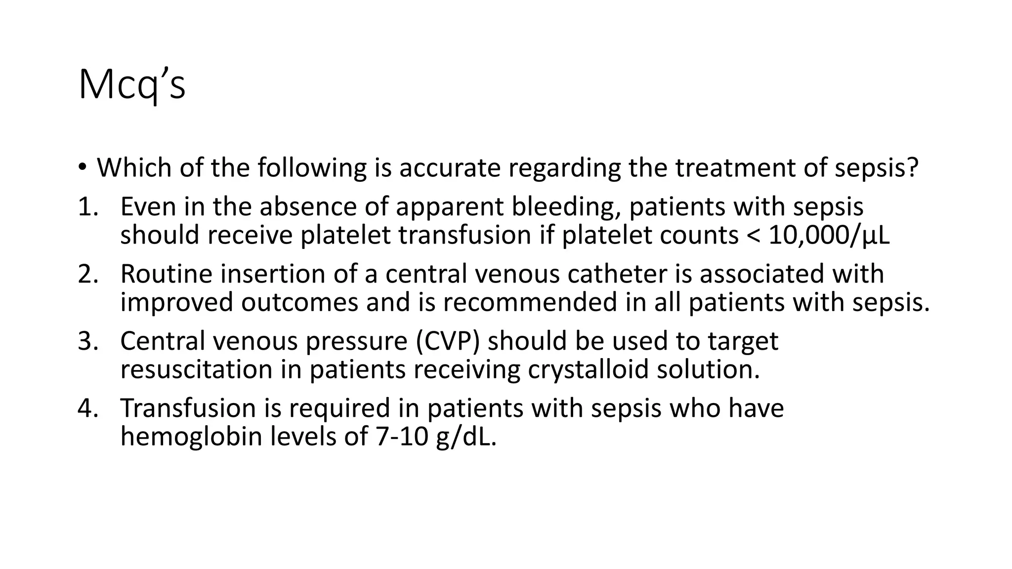 Sepsis and septic shock | PPTX