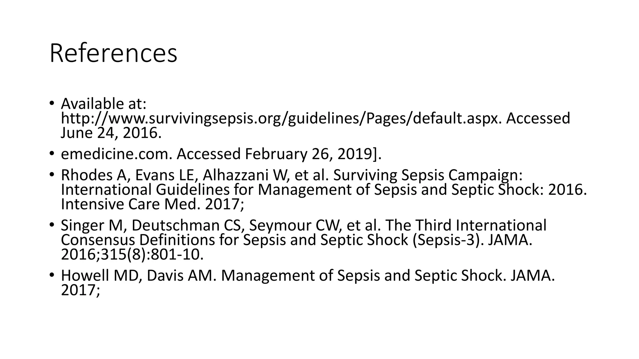 Sepsis and septic shock | PPTX