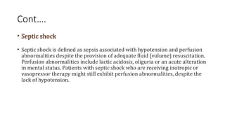 sepsis and septic shock SK.pptx @gmail com | PPTX | Heart and ...