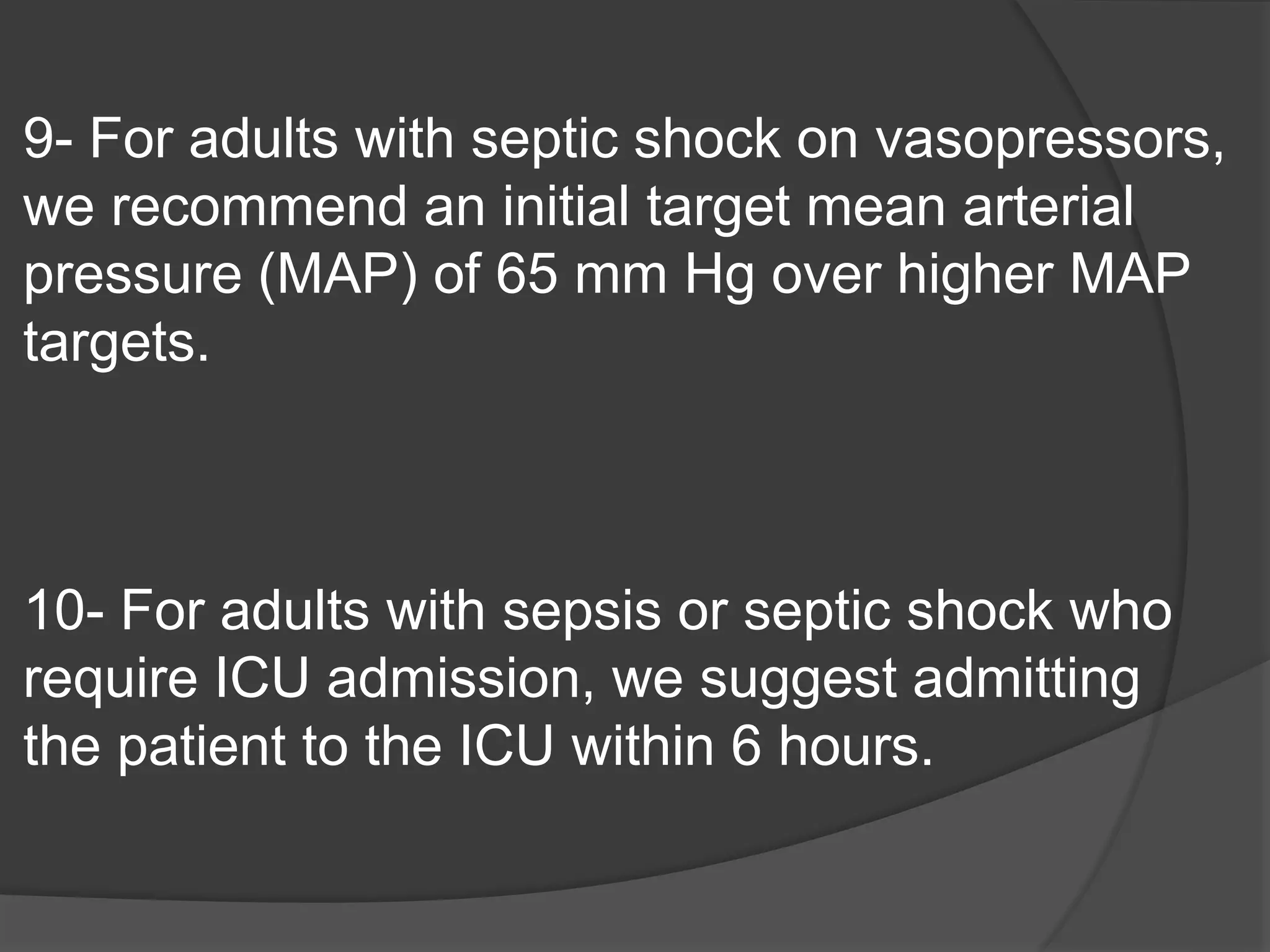Sepsis and septic shock guidelines 2021. part 1 | PPTX