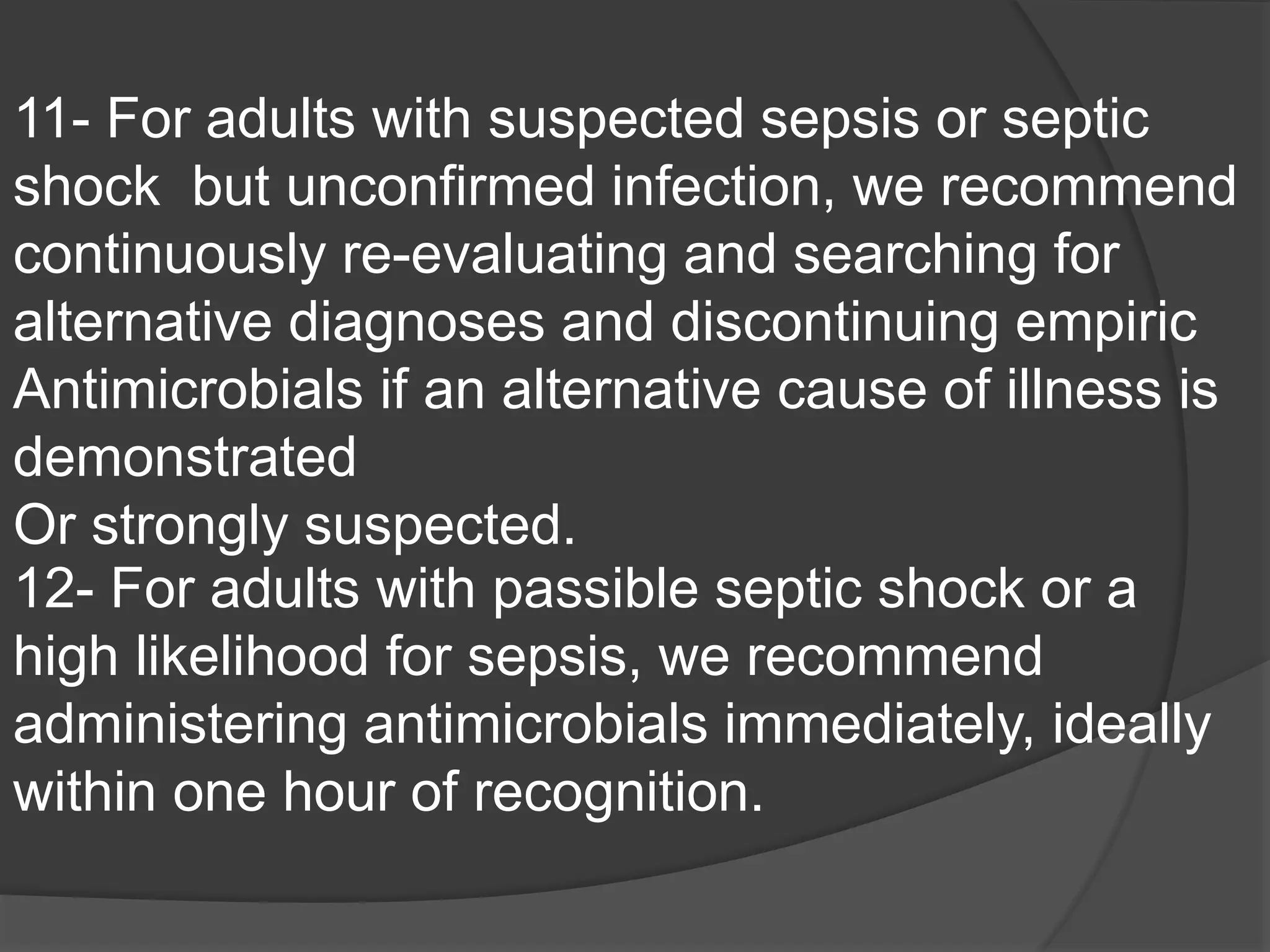 Sepsis and septic shock guidelines 2021. part 1 | PPTX