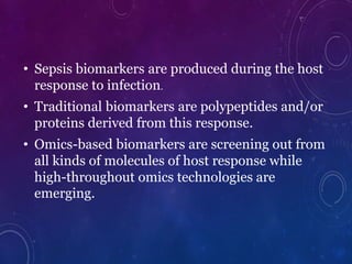 SEPSIS BIOMARKERS UPDATES | PPTX