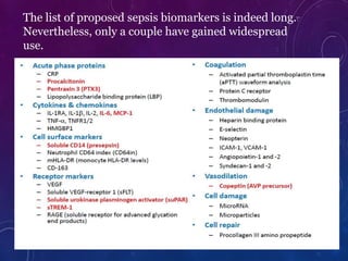 SEPSIS BIOMARKERS UPDATES | PPTX