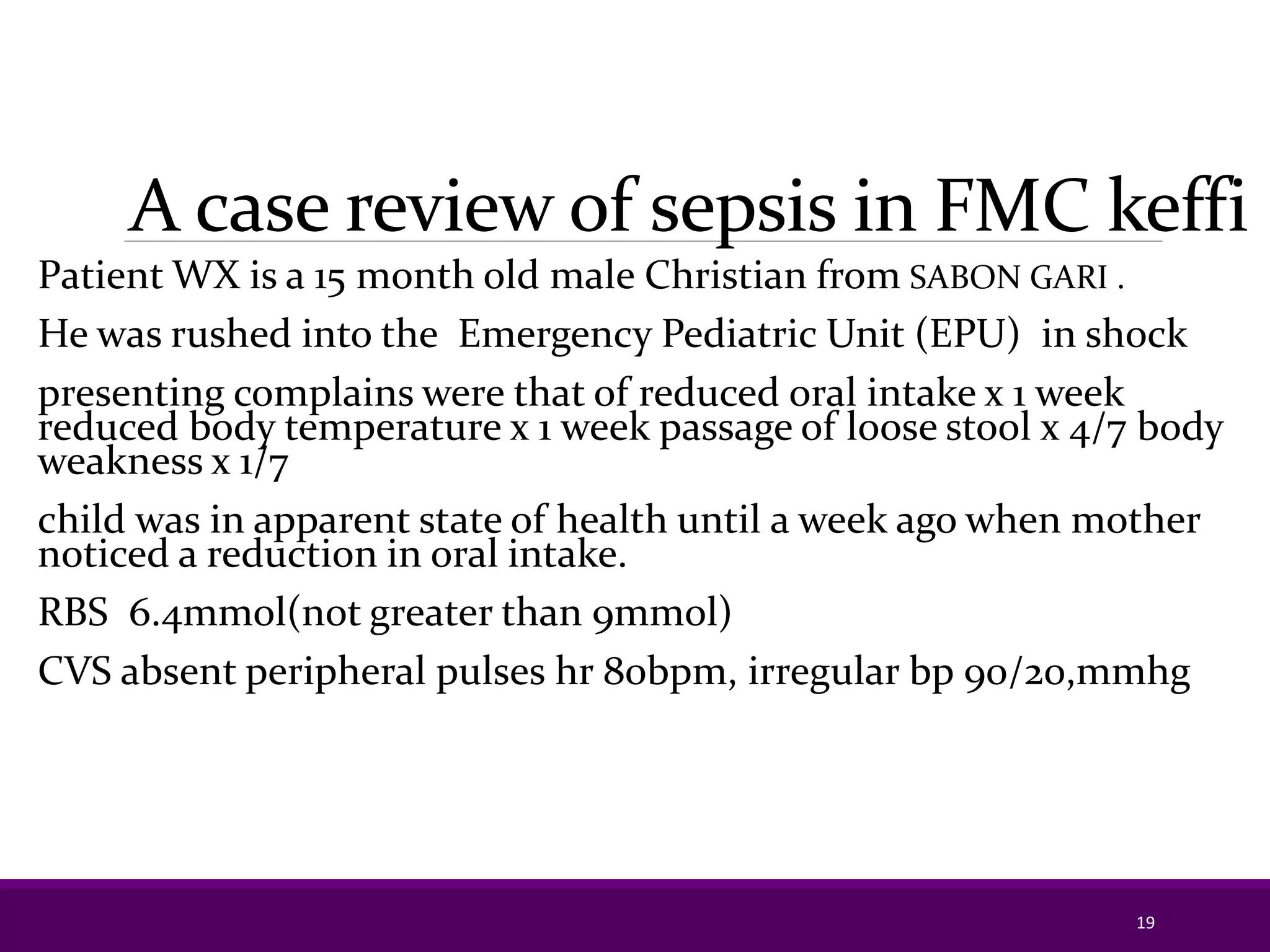 SEPSIS By Eze A.T Final Copy.pptx | Blood Disorders | Diseases and ...
