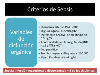 Sepsis cirugia | PPTX