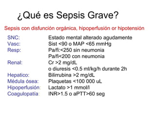 Sepsis en urgencias | PPTX