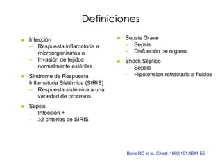 Sepsis, shock septico. Diagnostico y tratamiento en urgencias. | PPTX