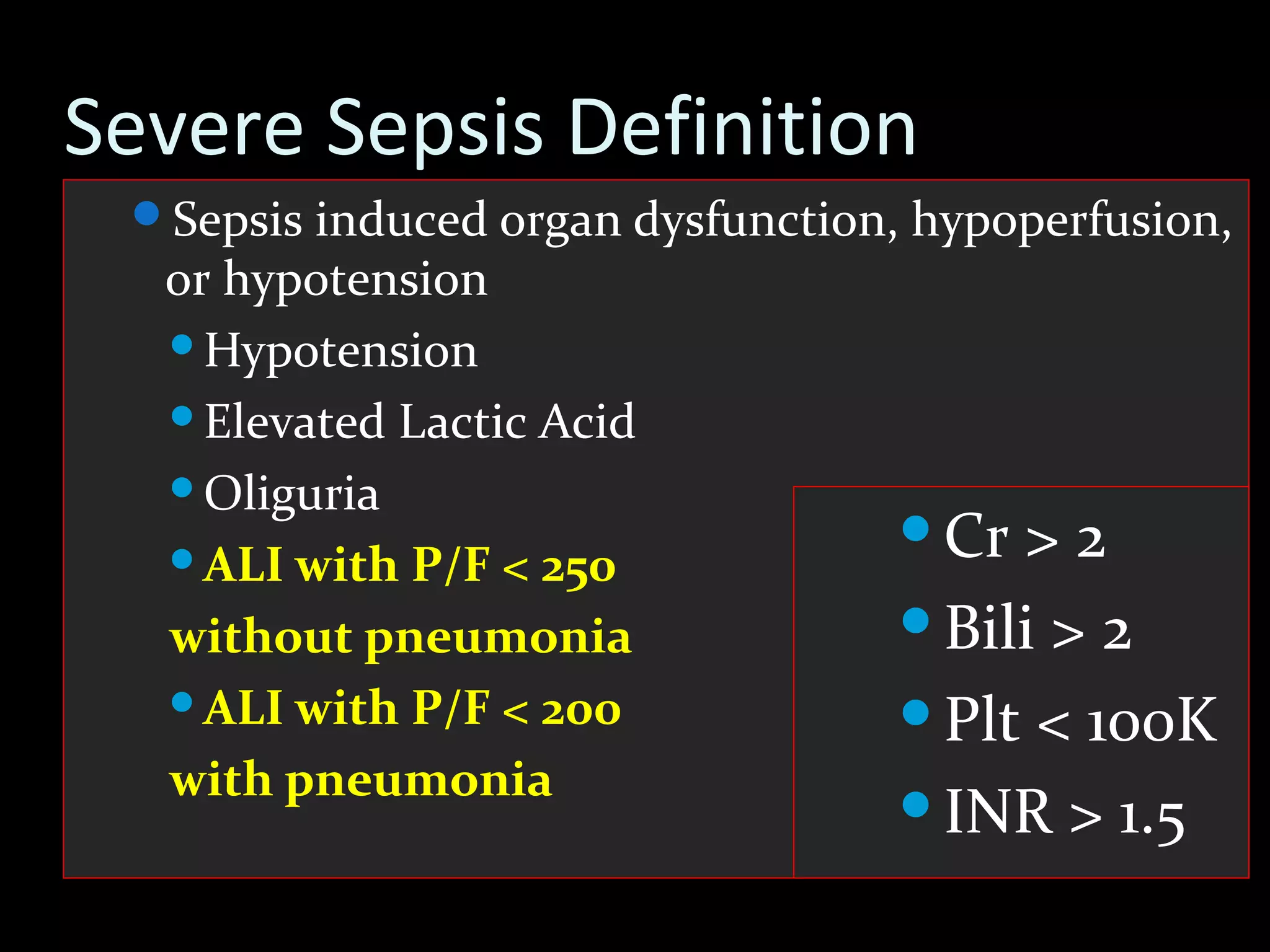 Sepsis controversies f | PPT