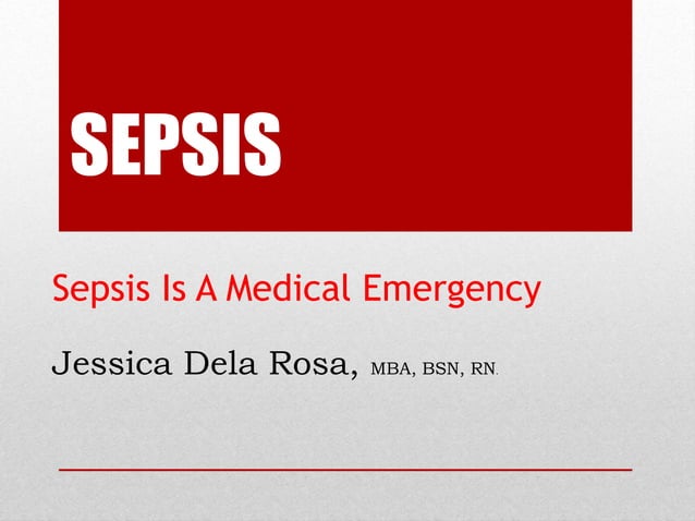 Sepsis dec 2015 sample | PDF | Blood Disorders | Diseases and Conditions