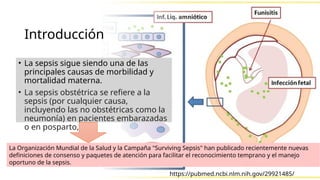 Sepsis en Obstetricia, definicion, diagnostico | PPTX