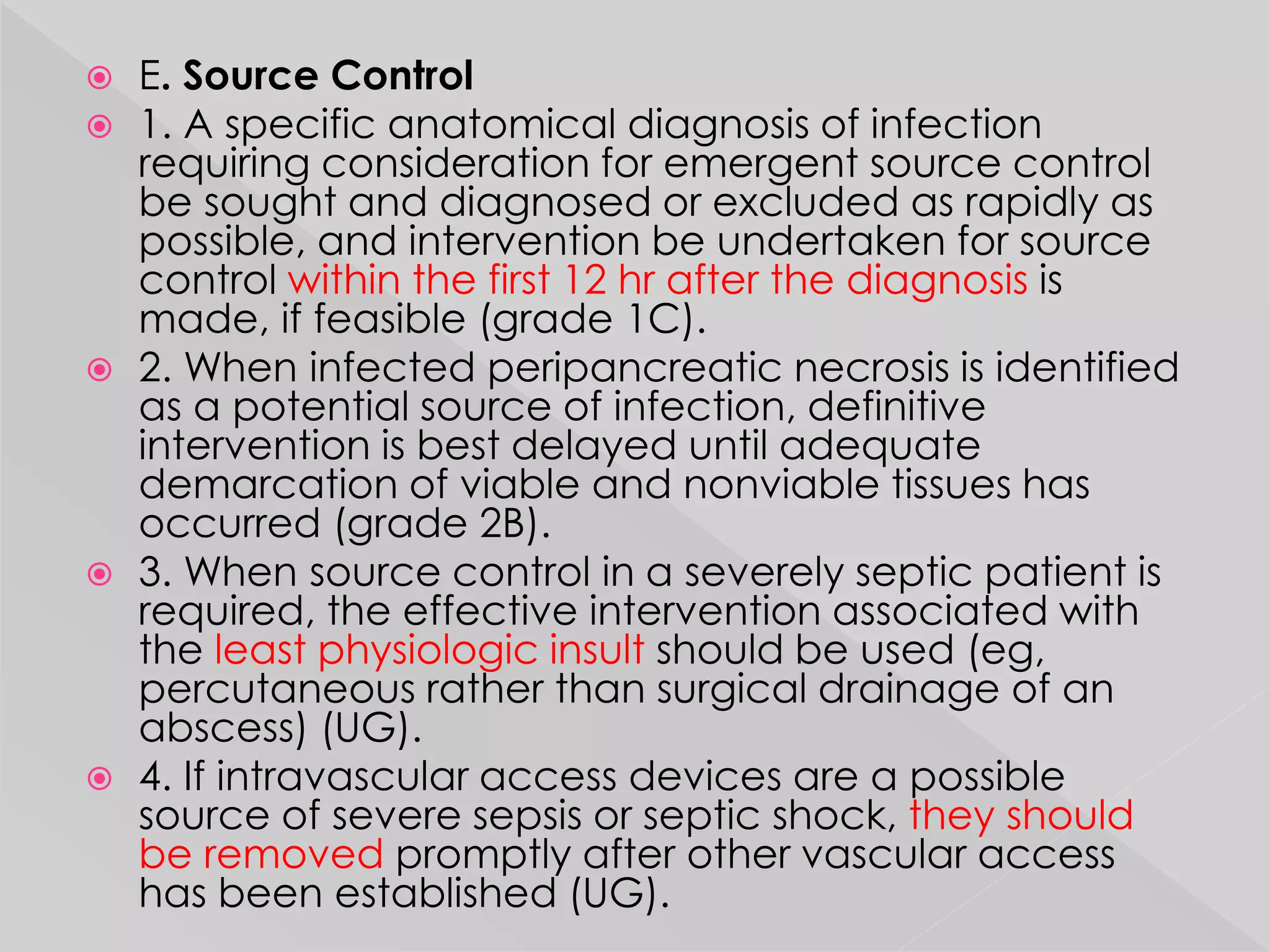 International guidelines for management of severs sepsis & Septic Shock ...