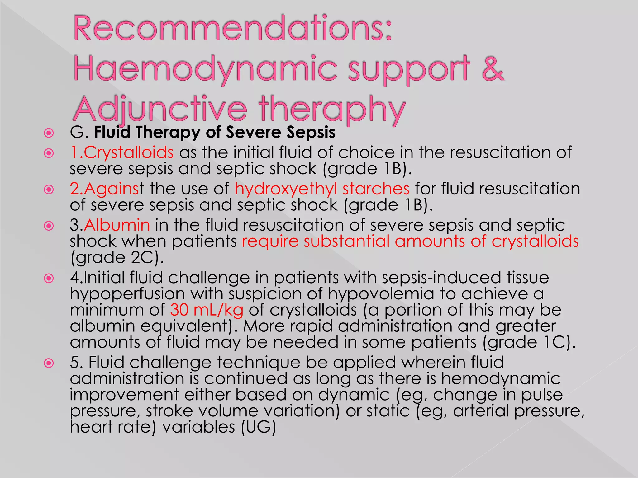 International guidelines for management of severs sepsis & Septic Shock ...