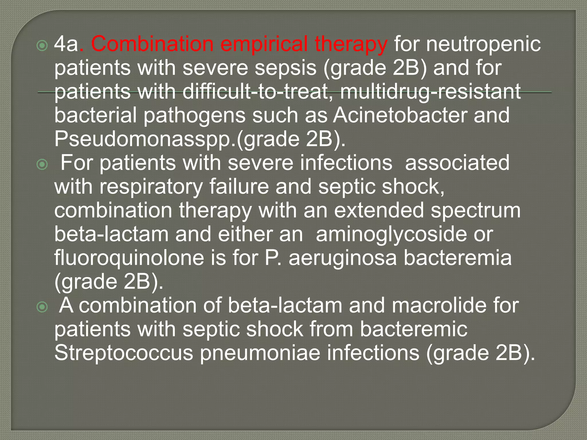 Sepsis guidelines | PPTX