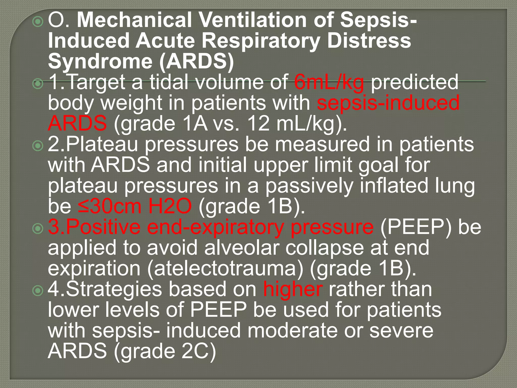 Sepsis guidelines | PPTX