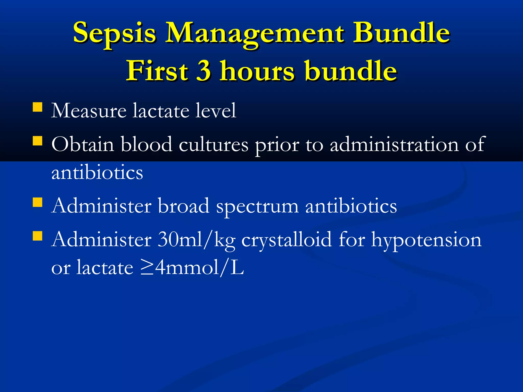 Sepsis guidelines 2015 | PPT