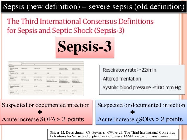 Sepsis 3 Definition Qsofa