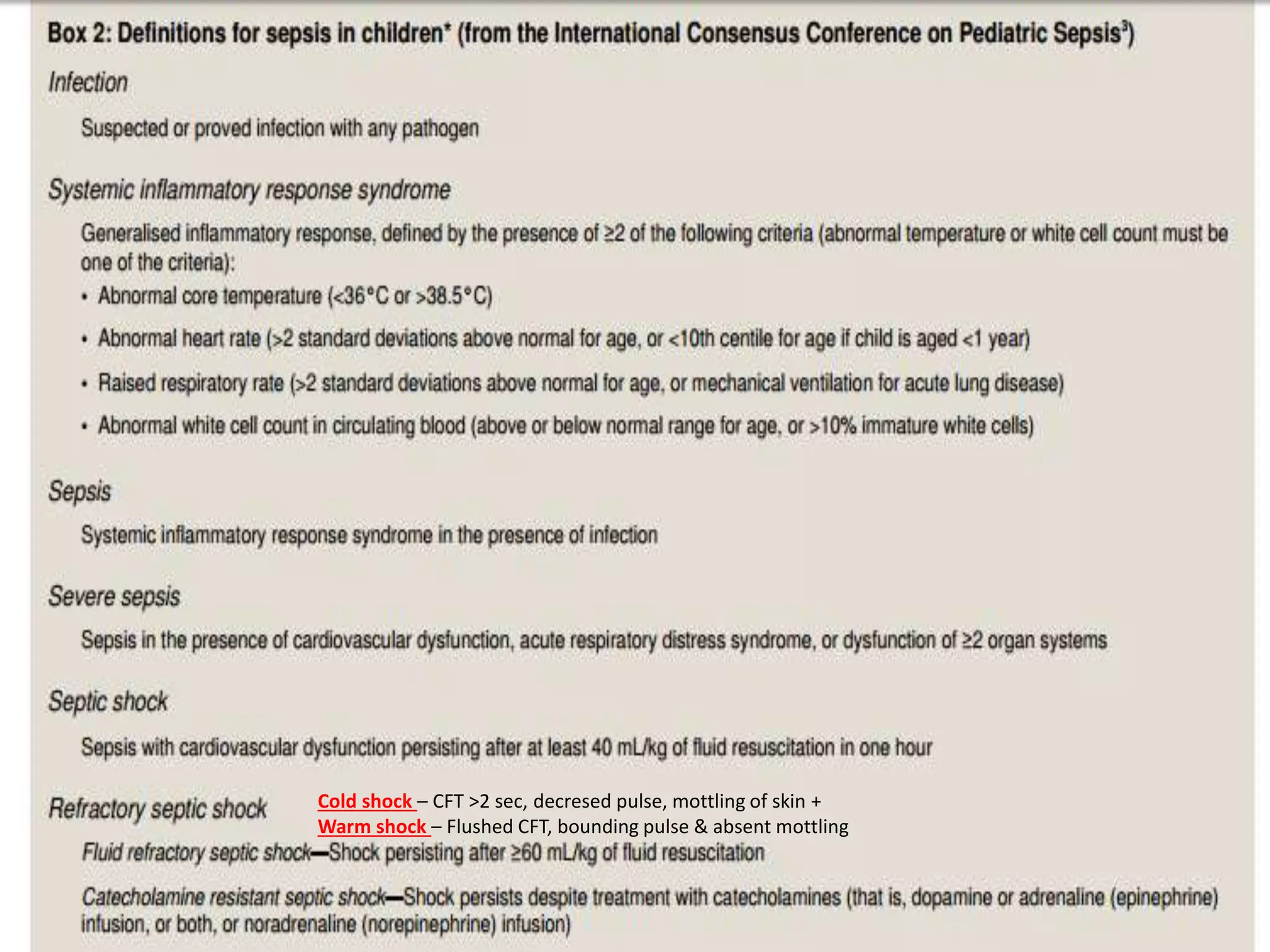 Sepsis in children | PPTX