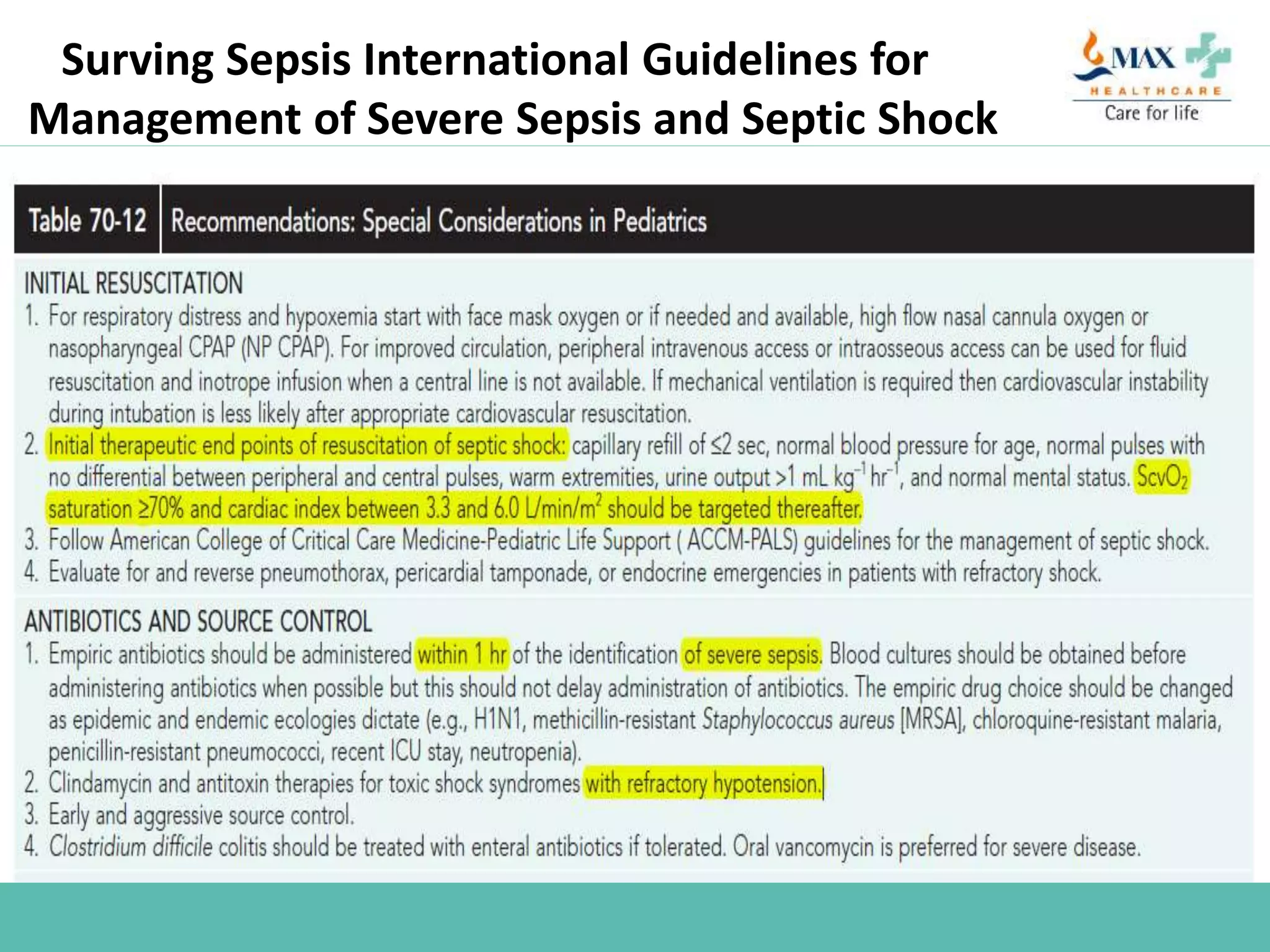 Sepsis in children | PPTX