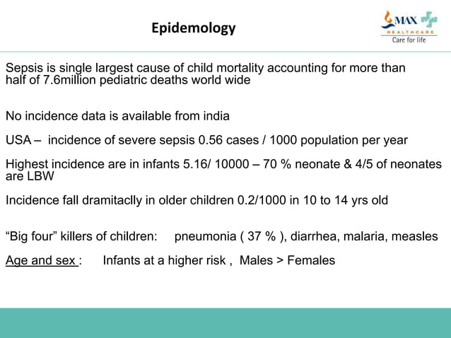 Sepsis in children | PPTX