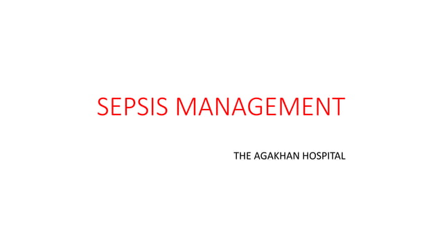 Sepsis Management.pptx