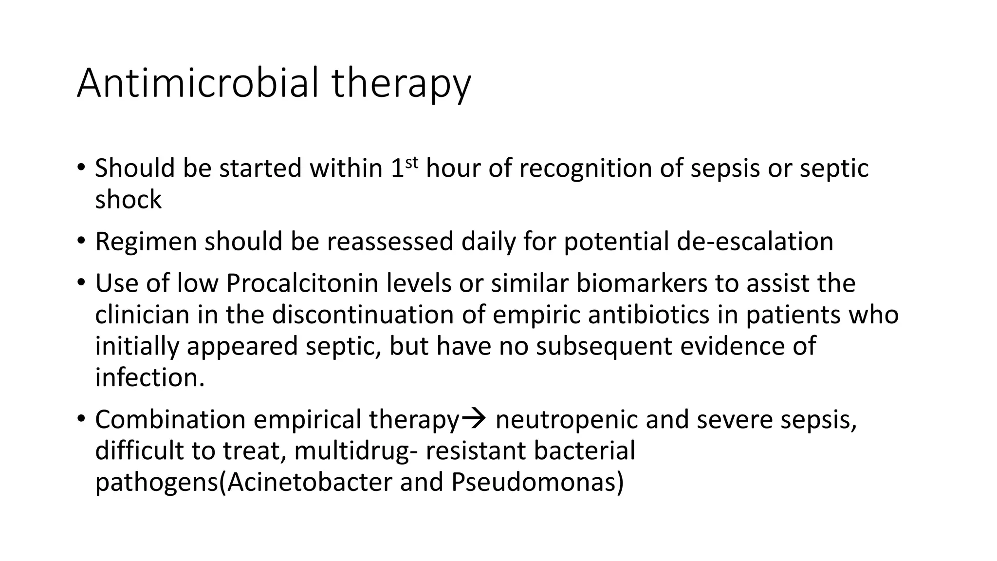Sepsis management guidelines (SSC) 2018/2019 | PPTX