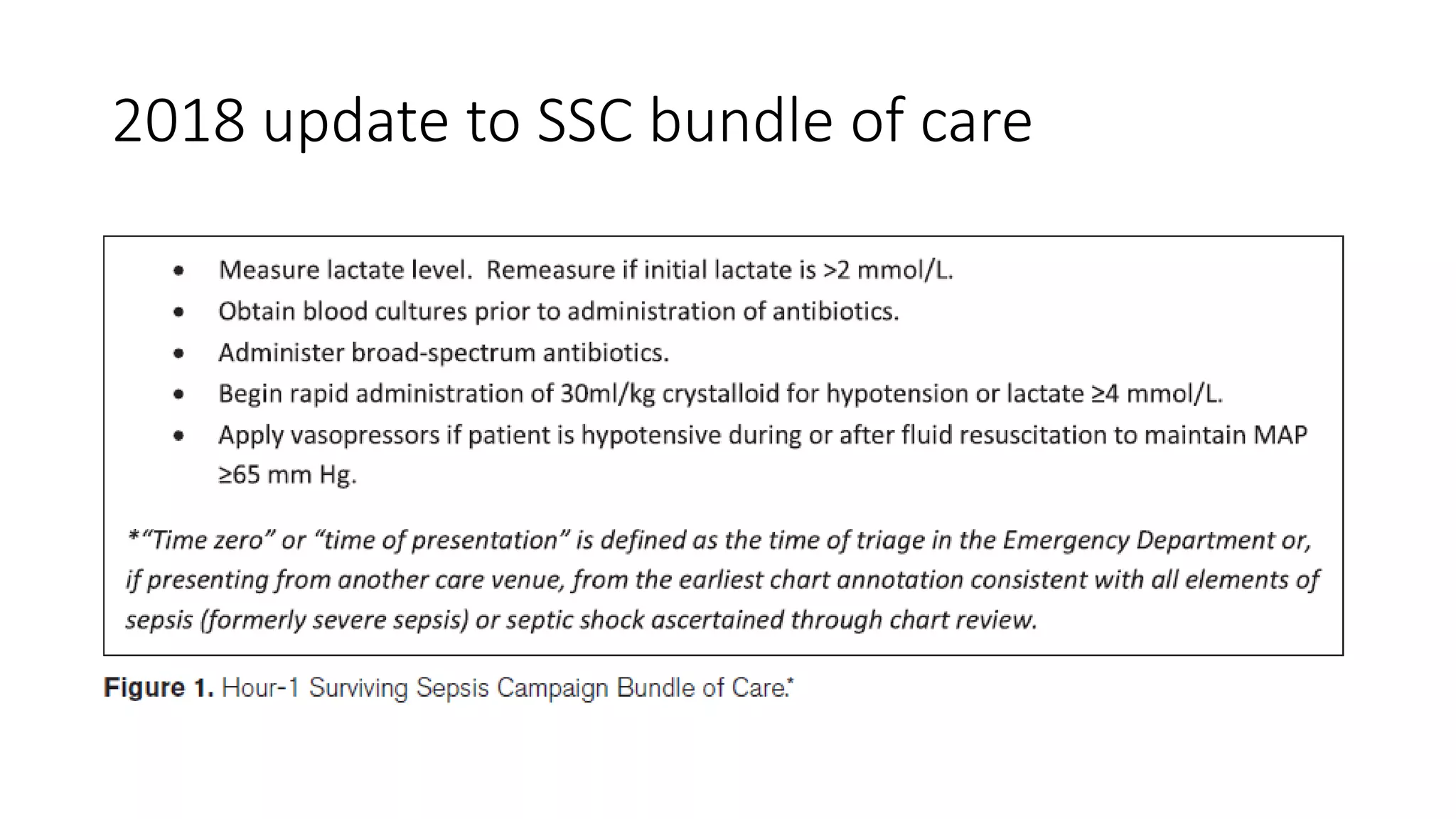 Sepsis management guidelines (SSC) 2018/2019 | PPTX