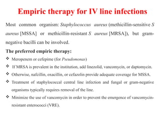 Sepsis managment in hospitalized patients | PPTX