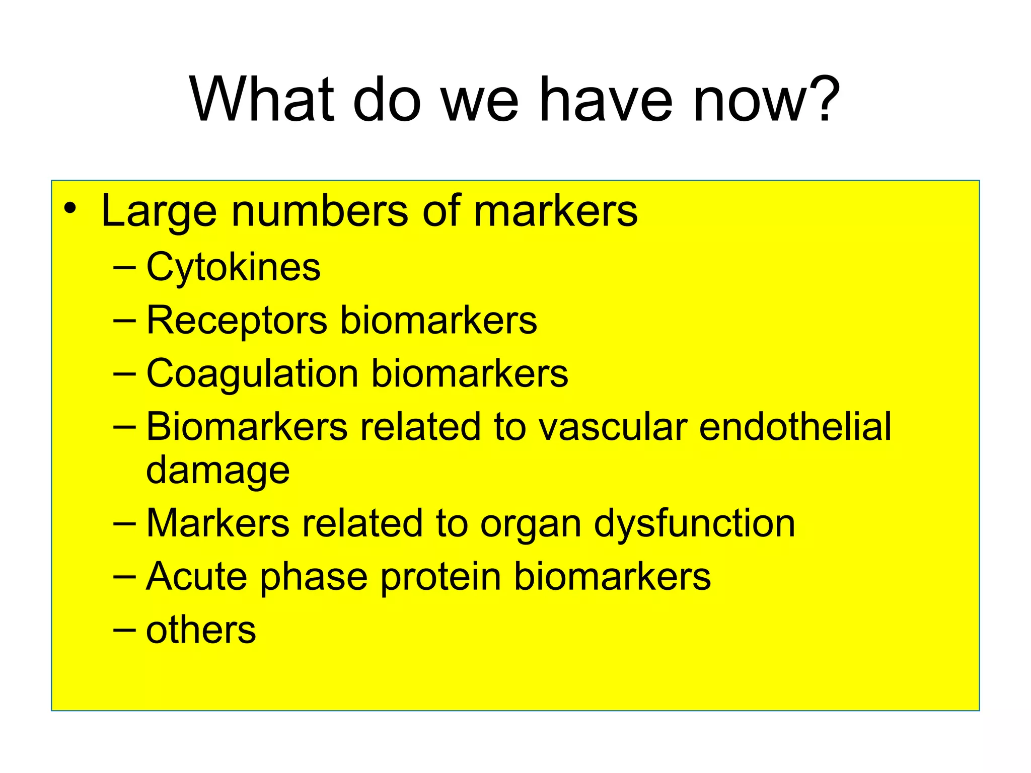 Sepsis markers | PPT